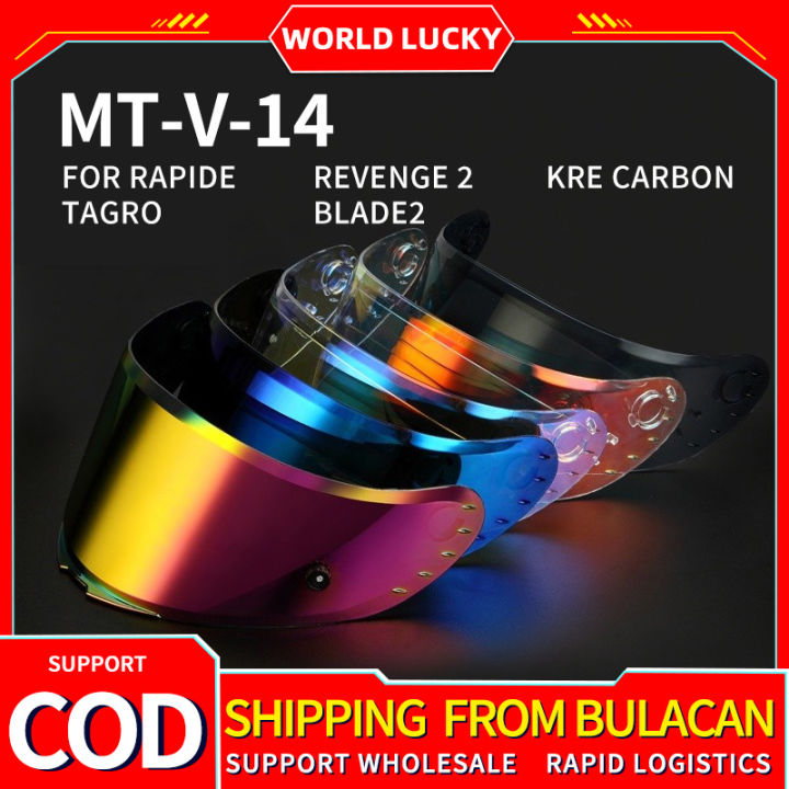 Visor MT-V-14 Lens Fit for MT RAPIDE/TAGRO/REVENGE 2/BLADE2/KRE CARBON ...