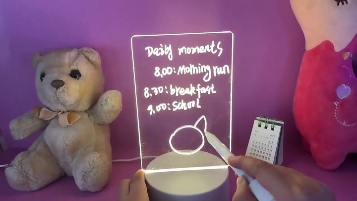 ShiningLove Acrylic Note Board 3 Types Transparent Luminous Erasable ...