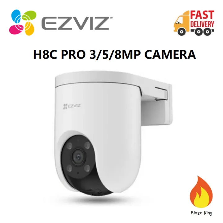 EZVIZ H8C Pro 2MP 3MP 4MP 5MP 8MP Outdoor Pan & Tilt Wi-Fi CCTV, Color Night Vision, Active ...