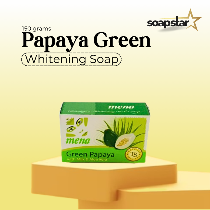 Papaya Soap Whitening Original For Men Women W/ Milk Aloe Vera Green ...