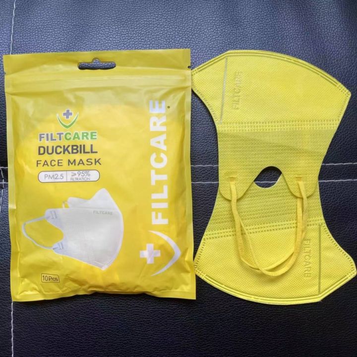 MASKER DUCKBILL 10PCS WARNA WARNI KUNING HITAM PUTIH COKLAT MERAH ABU ...