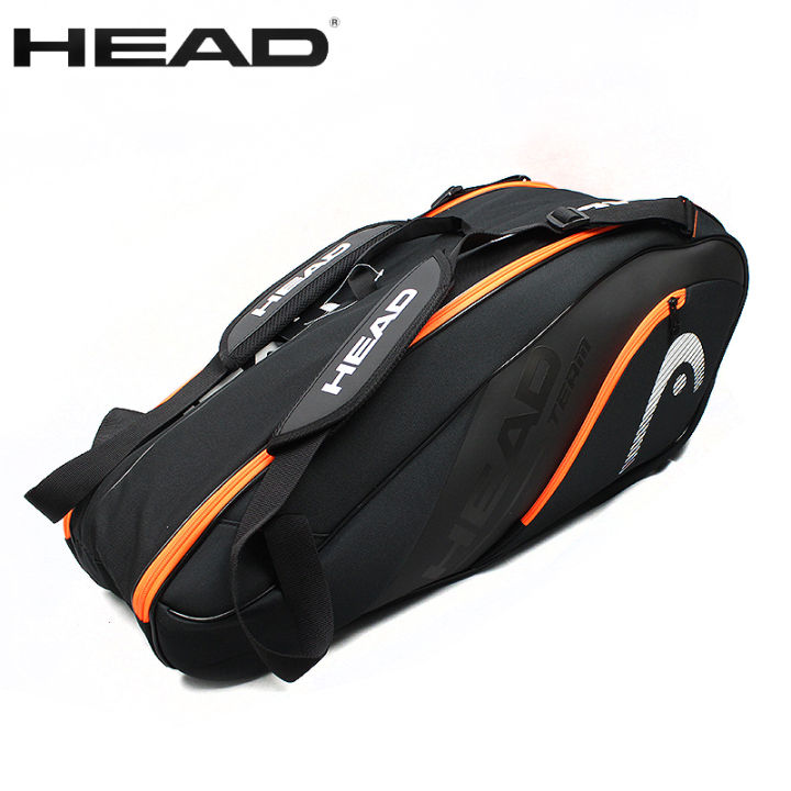 Original HEAD 6 to 9 Padel Badminton Bag Squash Large Capacity Beach ...