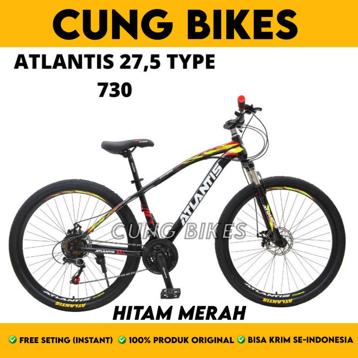 Sepeda Gunung MTB 24 26 dan 27,5 inch Atlantis 730 Diskbrake 21 speed ...