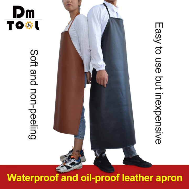 DM Welded Apron Leather Waterproof and Oil Resistant Leather PVC Wear ...