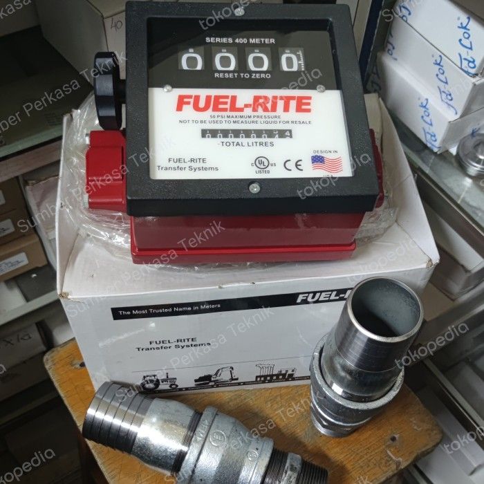 FUEL - RITE 4 DIGIT / FLOW METER SOLAR SERIES 400 METER SET 2 INCH ...