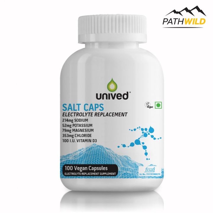 UNIVED SALT CAPS 100CT อิเล็กโทรไลต์ ชนิดเม็ดแบบเคี้ยว สูตรที่มีอิเล็ก ...