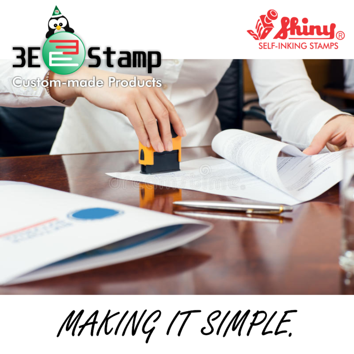 3E STAMP Shiny 841 / S841 / S-841 Self inking Stamp for Personalized ...