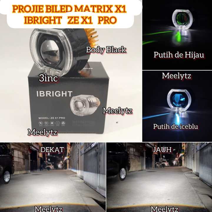 Projie Biled Matrix X1 IBRIGHT ZE X1 PRO ukuran 3inc High Low Putih Di ...