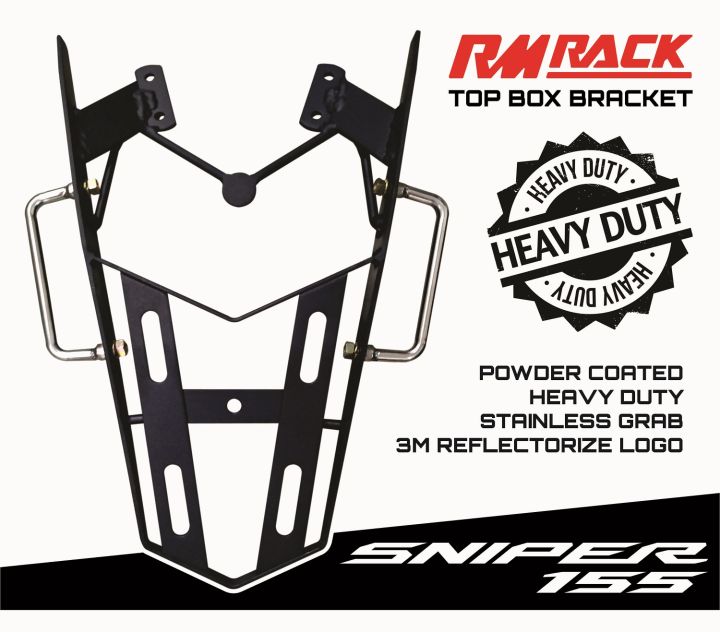 SNIPER 155 Rm Rack Heavy Duty Top Box Bracket | Lazada PH