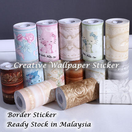 *5m*Self Adhesive Border Sticker Wall Skirting Border Stickers MALAYSIA ...