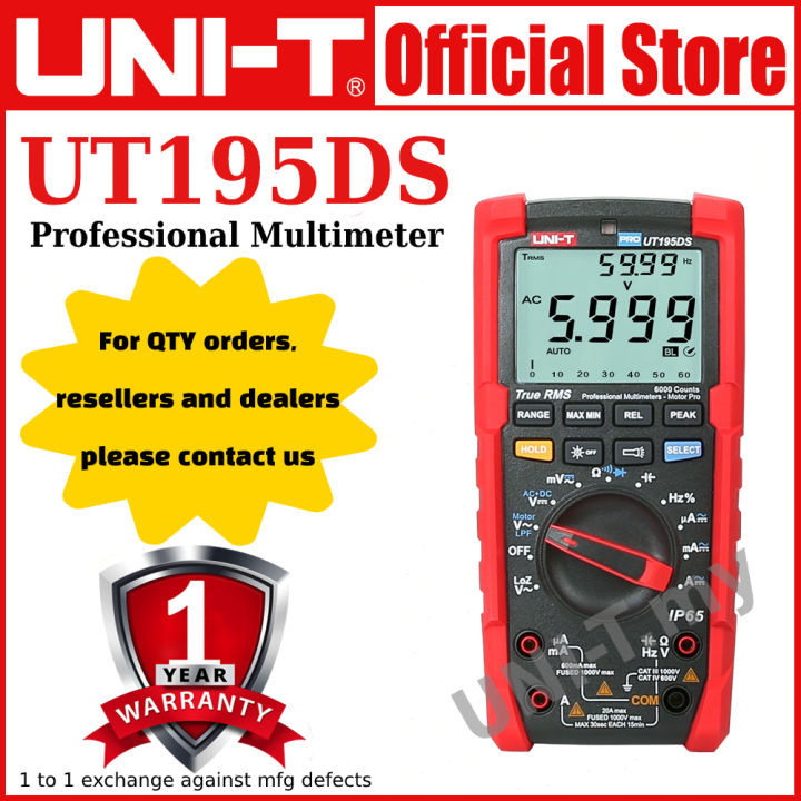 UNI-T UT195DS UT195M Professional Multimeter | Lazada