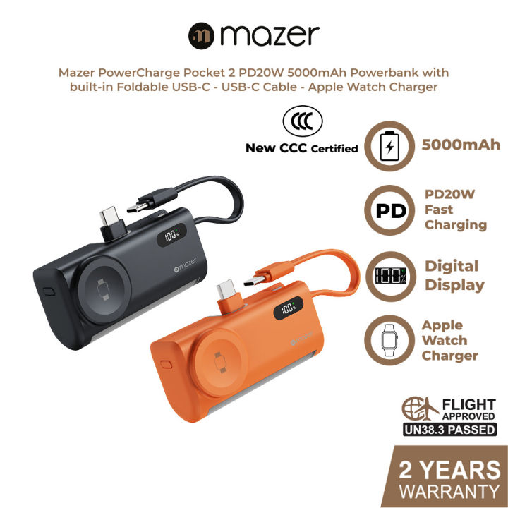 (New CCC Certified) Mazer PD20W 5000mAh Fast Charging Powerbank-Built ...