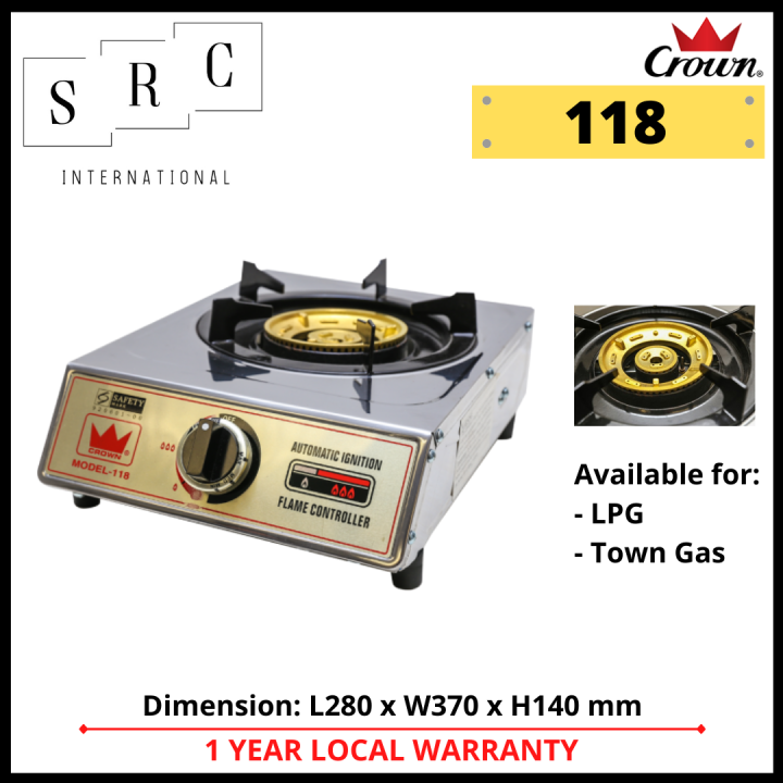 CROWN 118 Table-top Gas Cooker | Lazada Singapore