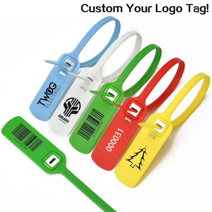 100pcs Disposable Security Seals Tamper Proof Plastic Seal Tag Ties ...