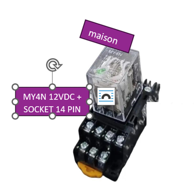 Relay MY4N 12vdc + socket / relay MY4N 12V 14 pin | Lazada Indonesia