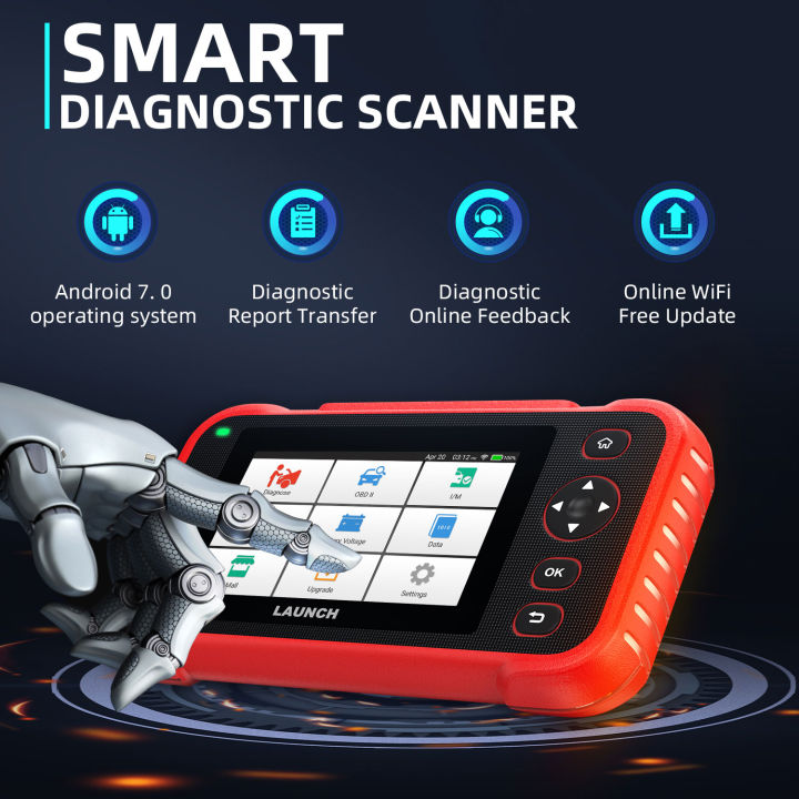 【2024 Newest】LAUNCH X431 CRP123i V2.0 Obd2 Scanner 7 Maintenance Resets ...