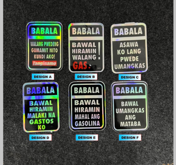 Babala Holographic Assorted Printed Decals Sticker | Lazada PH