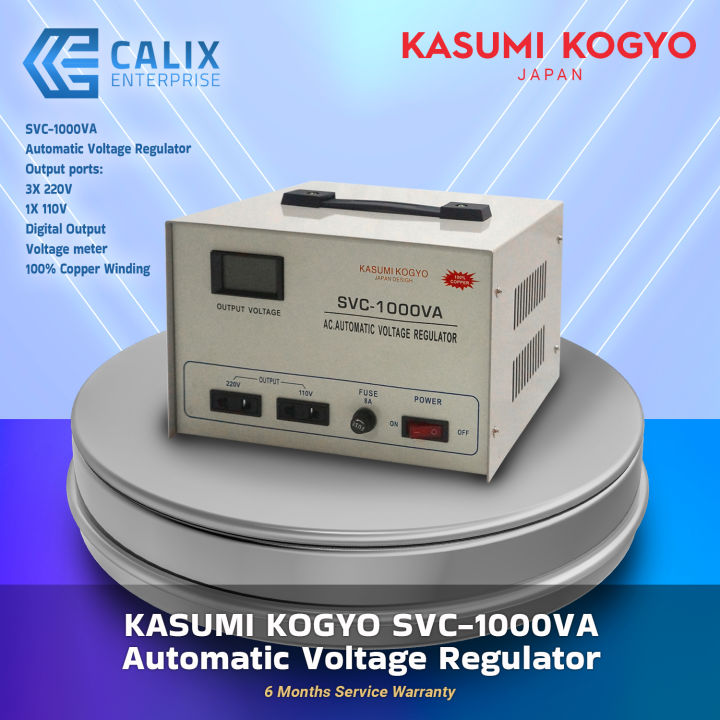 Automatic Voltage Regulator - Servo Type - KASUMI KOGYO SVC-1000VA ...