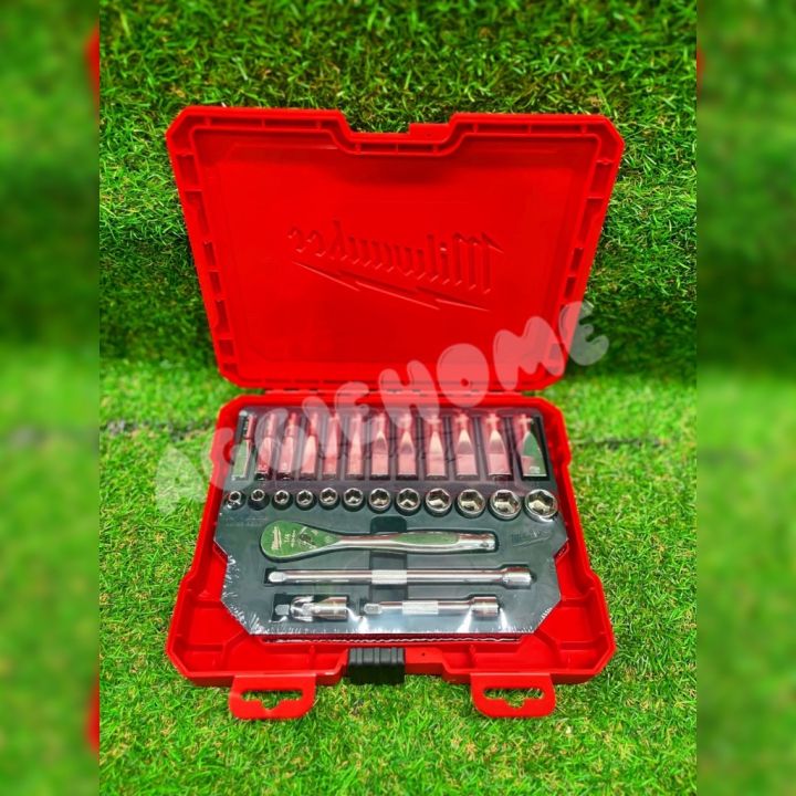 Milwaukee ชุดลูกบล็อค 1/4 นิ้ว (ชุด/28ตัว) รุ่น 4932464943 (Metric) ชุด ...