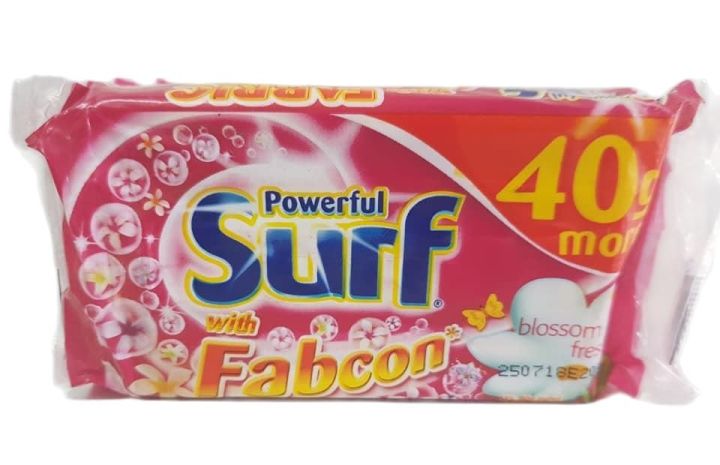 Powerful SURF Detergent Bar with Fabcon - Blossom Fresh - Todo Pack (24 ...