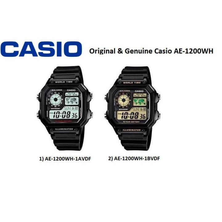 Casio AE-1200WH-1BVDF / AE-1200WH-1AVDF Genuine Watch | Lazada