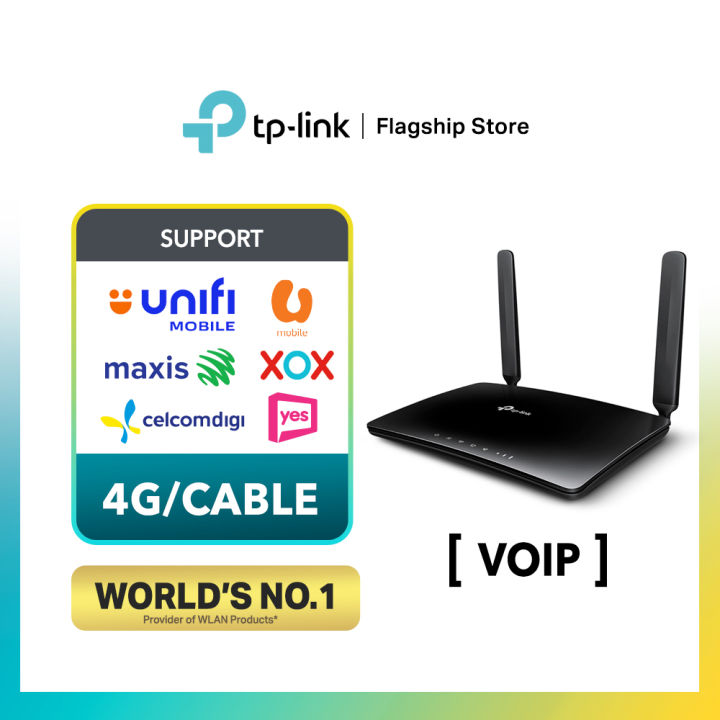TP-LINK 4G LTE Telephony(Voip) Wireless WiFi Modem N300 Router TL ...