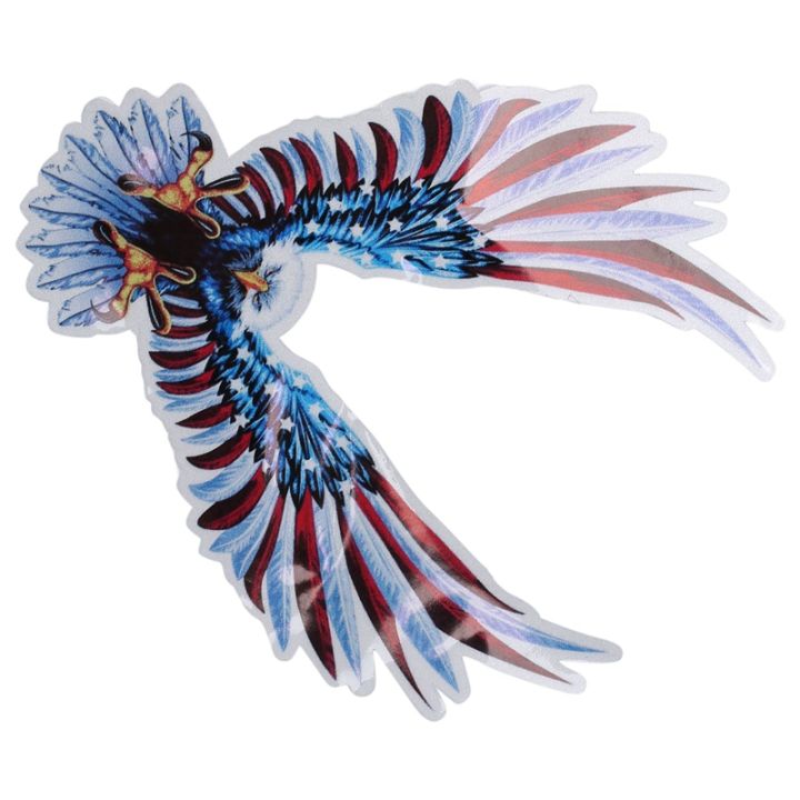 Car Decal Flying Hawk Auto Truck USA Eagle PET Flag Sticker Hood Decals ...