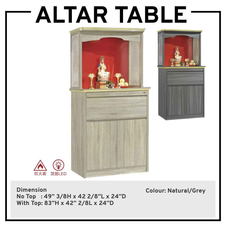 Altar Table Altar Cabinet Prayer Cabinet Prayer Table 3.5FT Altar Table ...