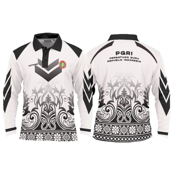 baju pria jersey PGRI / persatuan guru republik indonesia / bahan ...