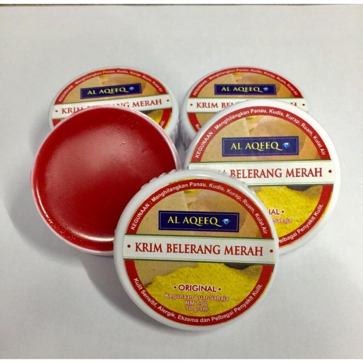 READY STOCK KRIM BELERENG MERAH AL AQEEQ ORIGINAL HQ 10g MERAWAT ...
