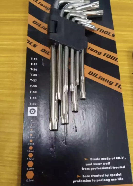 9-Piece Torx Allen Wrench Set Allen Screwdriver | Lazada PH