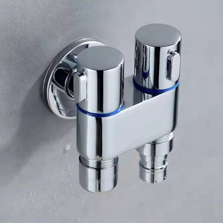 QUITE G1/2 Mini Multi-function Faucet Zinc Alloy One Into Two Out Dual ...