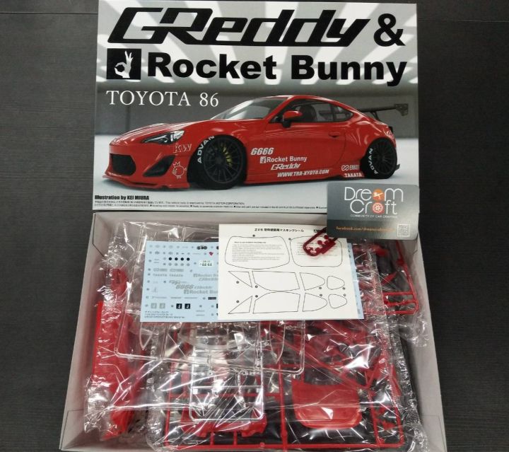 AOSHIMA 1/24 ZN6 TOYOTA 86 '12 GREDDY&ROCKET BUNNY ENKEI Ver. TOYOTA (โมเดลรถยนต์ Model ...