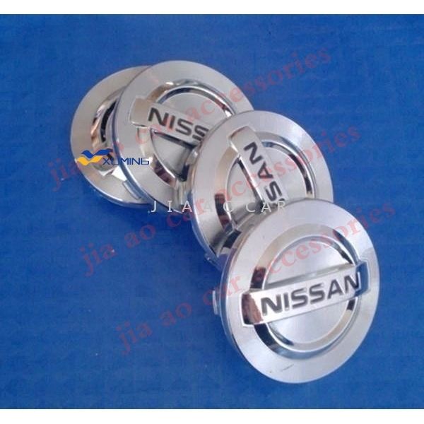 4 x 54mm 2-1/8'' Black/Silver Car Wheel Center Hub Caps Covers for ...