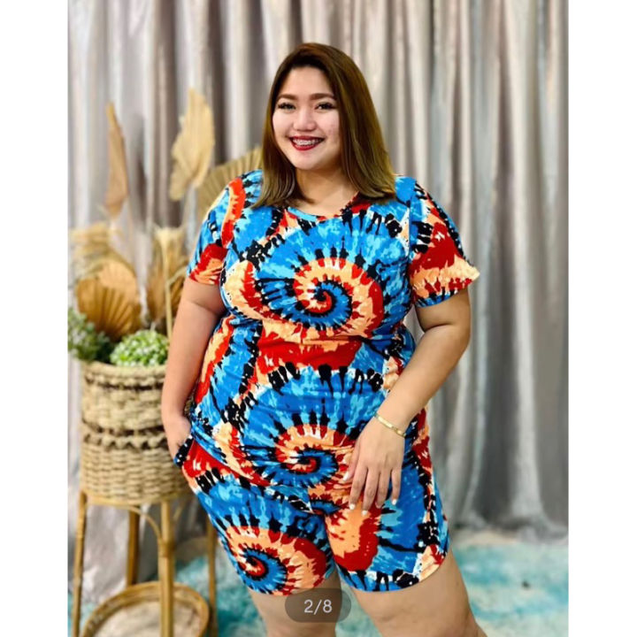 COD PLUS SIZE TIE DYE TERNO (FIT TO 5XL) assorted | Lazada PH