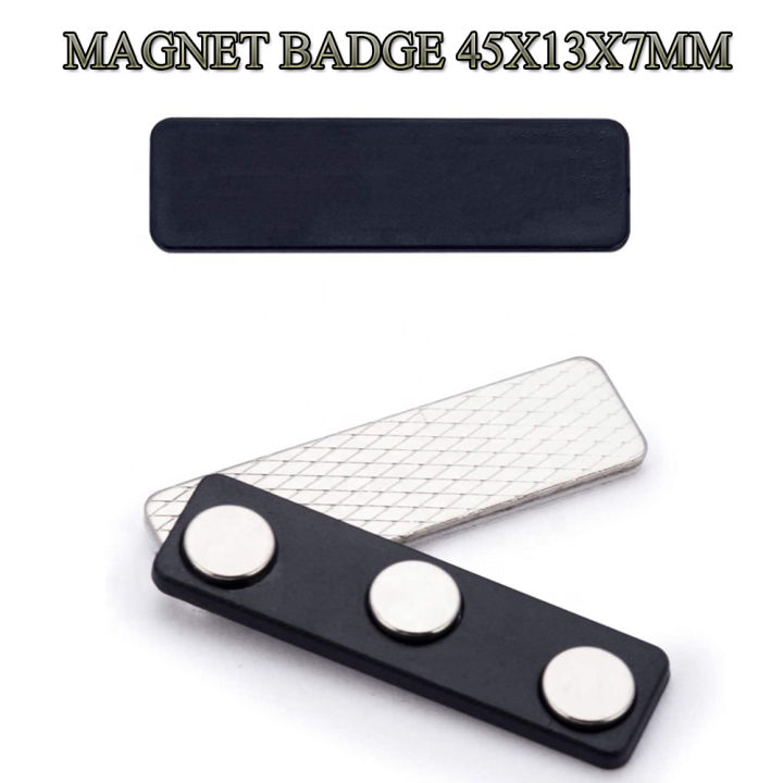 45mmx13mm Name Badge Magnets, Magnetic Name Tag Holders with 3 ...