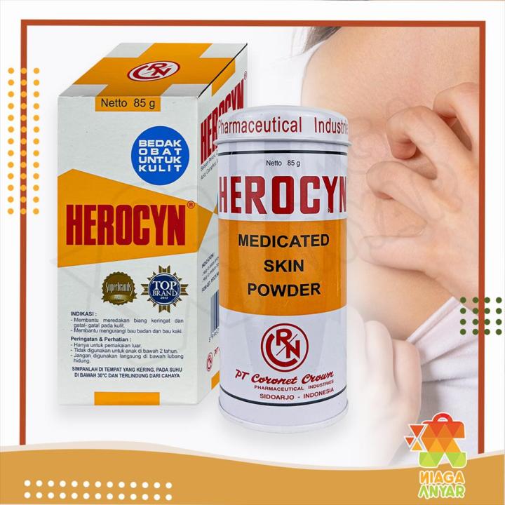 NAS Herocyn Bedak Gatal dan Biang Keringat / Herosin Medicated Skin ...