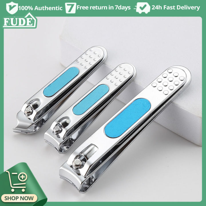 Nail Clippers Round Tail With File Black Nail Knife Single Portable ...