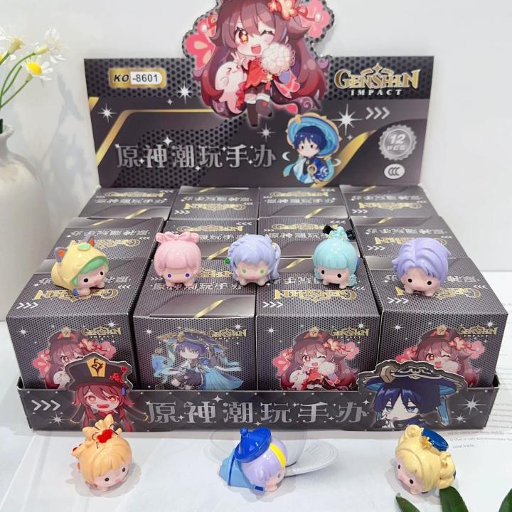 New Genshin Impact Anime Blind Box Cute Mini Tabletop Decoration Anime ...