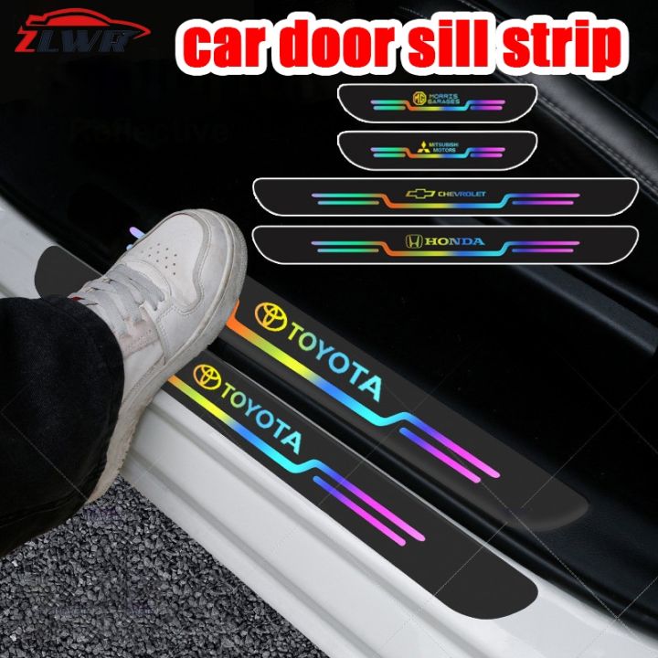 ZLWR car door sill strip welcome scooter door sill sticker car decal ...