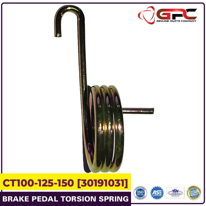 GPC CT100/125/150 Brake Pedal Spring [30191031] | Lazada PH