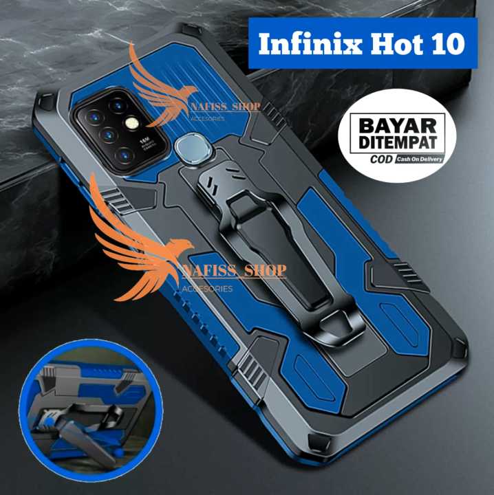 CASING HP INFINIX HOT 10 MODEL BARU HARD CASE KLIP KESING SILIKON ...