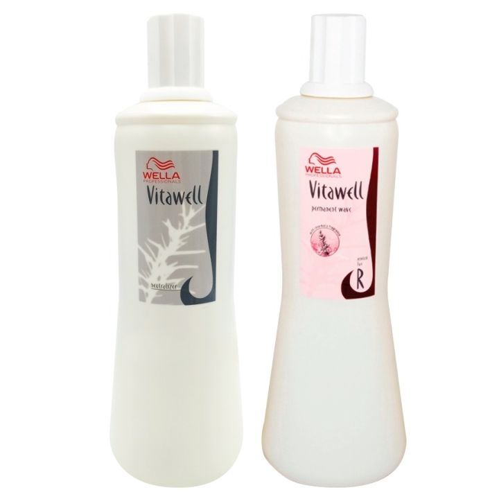 Wella Professional Vitawell Permanent Wave Lotion Pack for Resistant ...