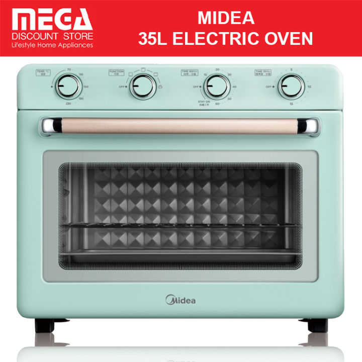 MIDEA MEO-35CQA-GN 35L RETRO ELECTRIC OVEN | Lazada Singapore