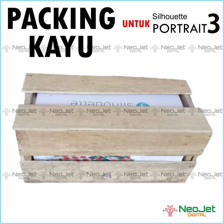 Packing Kayu Peti untuk mesin cutting sticker Silhouette Portrait 3 ...