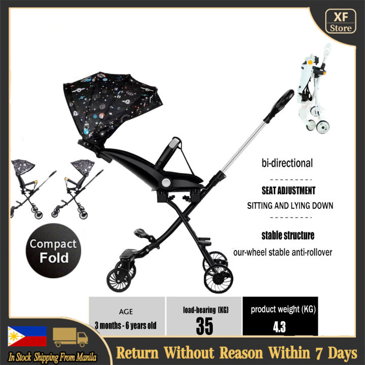 Prams Baby Stroller Carriage Stroller for Baby Girls&Boys, Foldable,Two ...