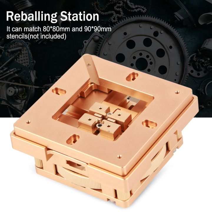 Reballing Station HT-90X BGA Reballing Station Auto Magnet Stencil Solder Rework Kit Soldering ...