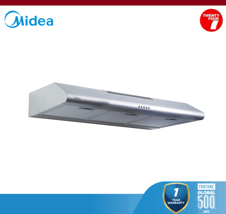 MIDEA 900m3/hr Stainless Steel Cooker Hood MCH-90F49SS | Lazada