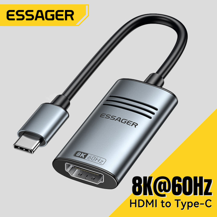Essager HDMI to Type-C Adapters 8K60Hz 4K30Hz HDM Type-C Adapter ...