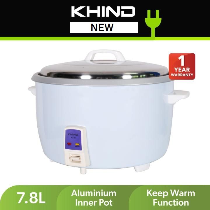 KHIND 7.8L COMMERCIAL BIG ALUMINIUM RICE COOKER RC780 | Lazada